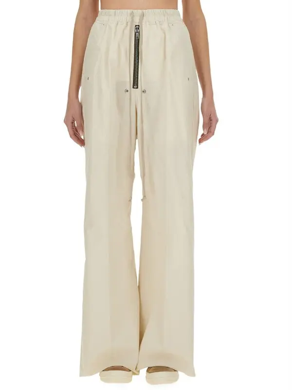Rick Owens Wide Leg Pants - Cream