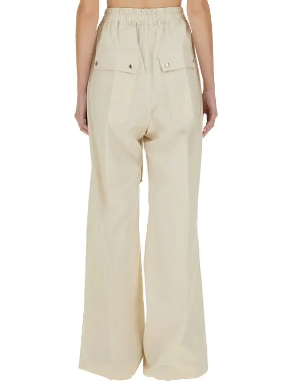 Rick Owens Wide Leg Pants - Cream