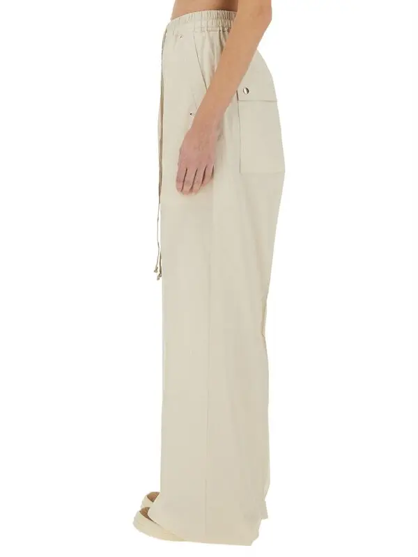 Rick Owens Wide Leg Pants - Cream