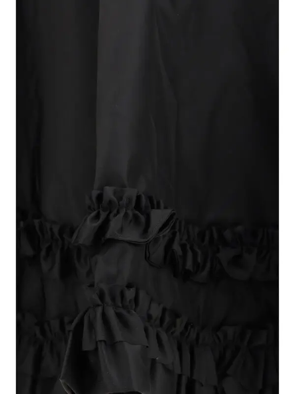 GANNI Duchesse Nylon Mini Frill Skirt