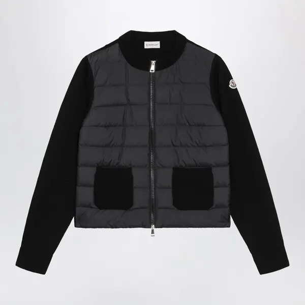 Moncler Padded Zip-up Cardigan - Black