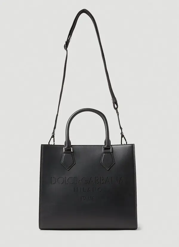 Dolce & Gabbana Debossed Logo Tote Bag