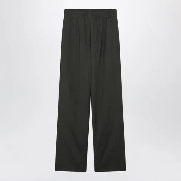 GOLDEN GOOSE Wool-blend Trousers - Green