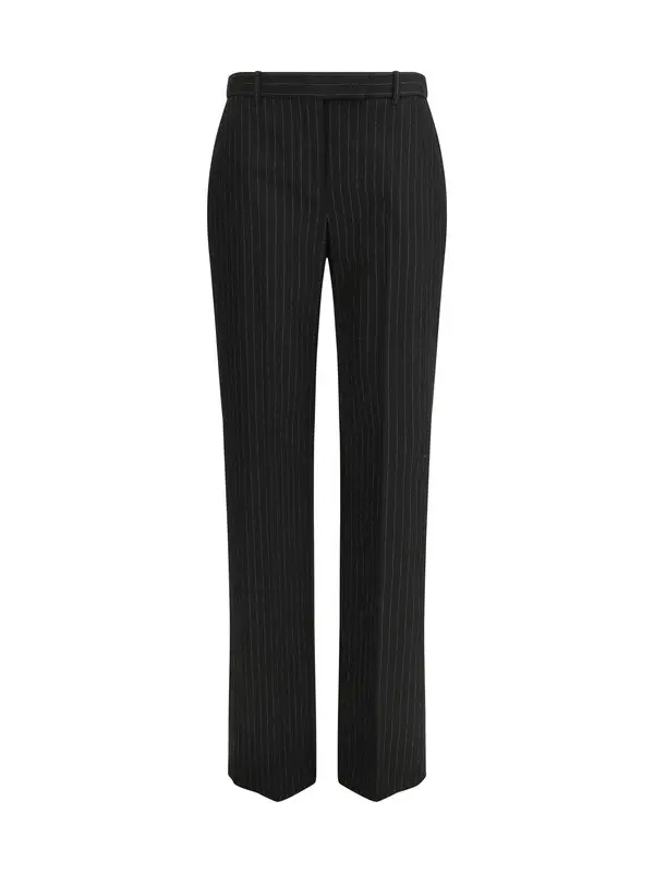 Alexander McQueen Pinstriped Tailored Pants - Black