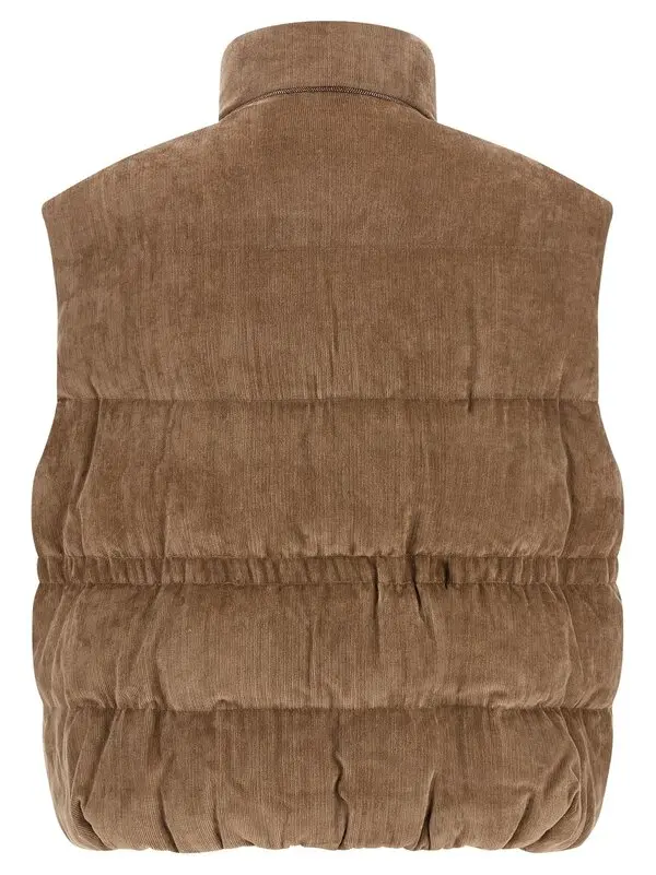 Brunello Cucinelli Corduroy Waistcoat - Cream