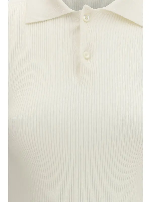 RIER Long-sleeve Silk Polo