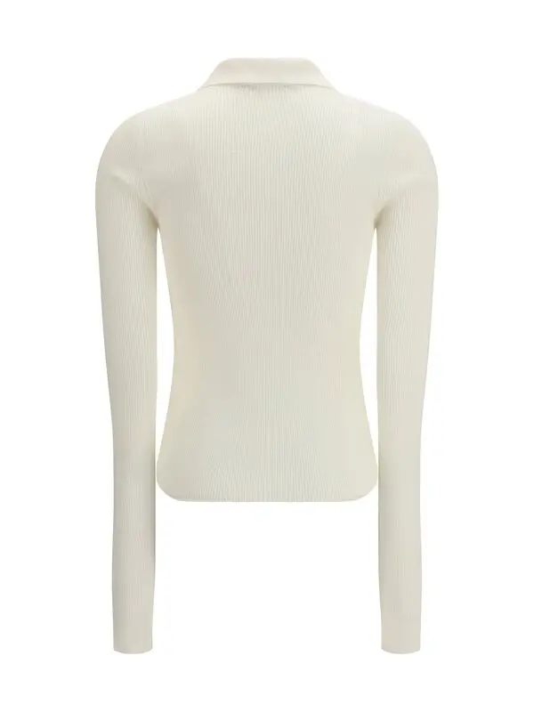 RIER Long-sleeve Silk Polo