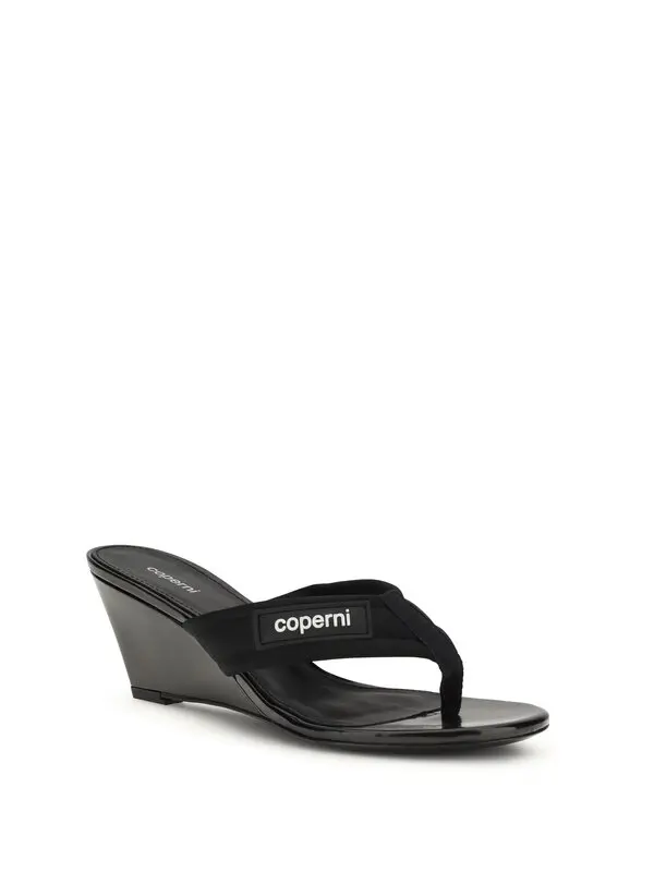 Coperni Lift Flip-flop Sandals - Black