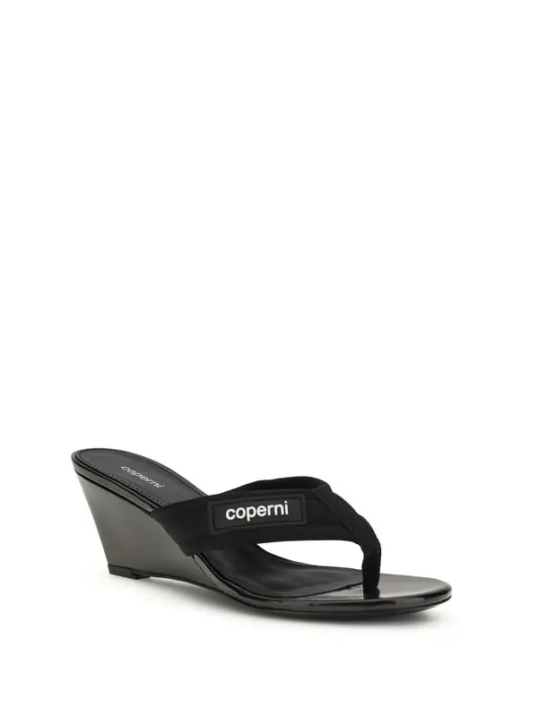 Coperni Lift Flip-flop Sandals - Black
