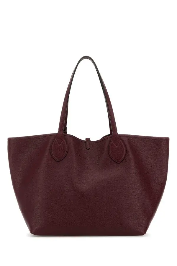 Gucci Burgundy Leather Reversible Shopping Bag - Red