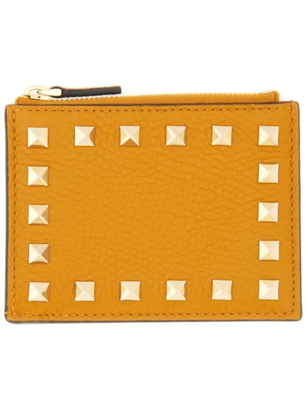Valentino Garavani Rockstud Wallet - Orange