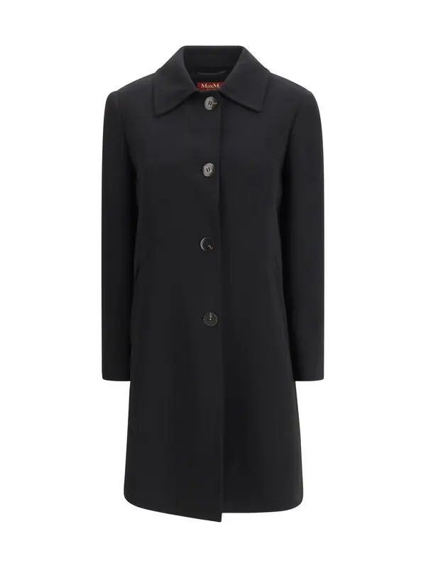 Max Mara Racconto Overcoat - Black