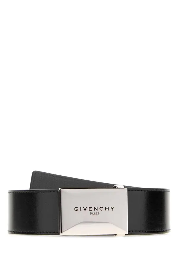 Givenchy Leather Plaque Belt - Black