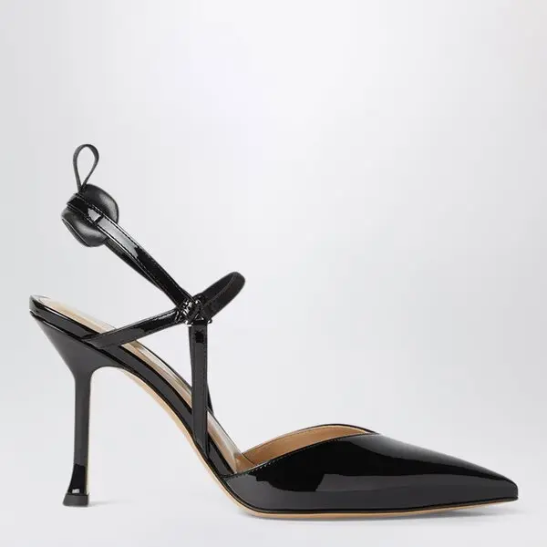 Fendi Patent Leather Colibrì High-heeled Slingbacks - Black
