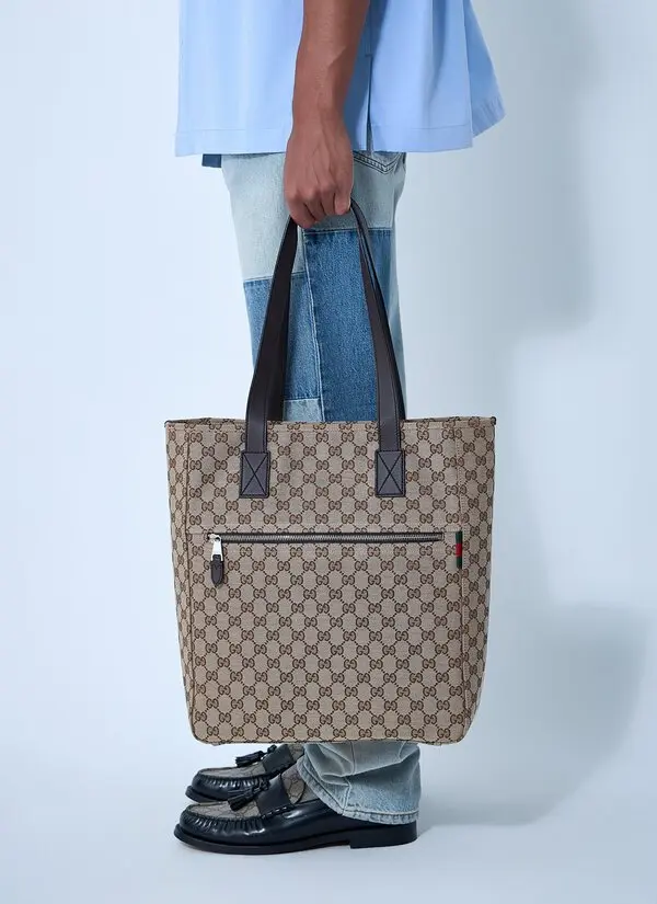 Gucci Medium Gg Canvas Tote Bag