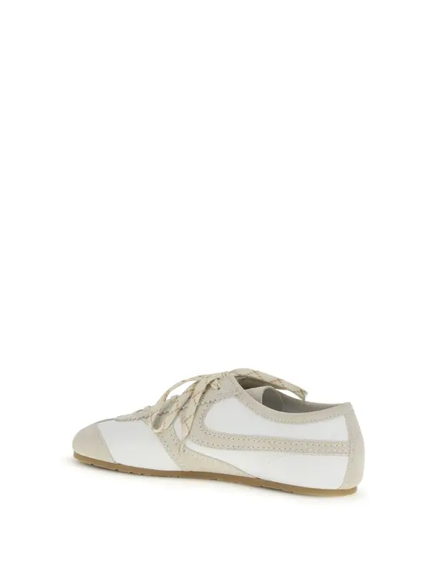 Dries Van Noten Suede Sneakers - White