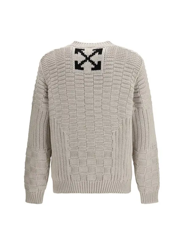 Off-White Cotton Sweater - Cream