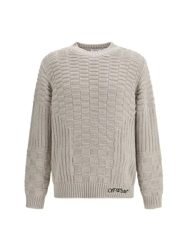 Off-White Cotton Sweater - Cream