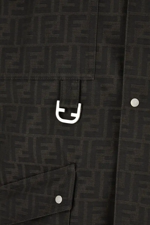 Fendi Monogram Jacquard Field Jacket - Multicolor