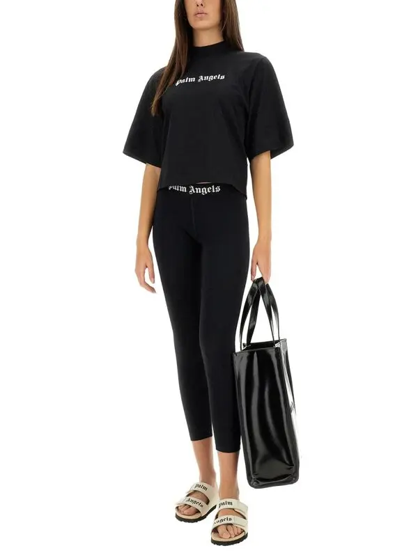Palm Angels T-shirt With Logo - Black