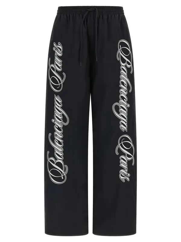 Balenciaga Cursive' Reversible Pants - Multicolor