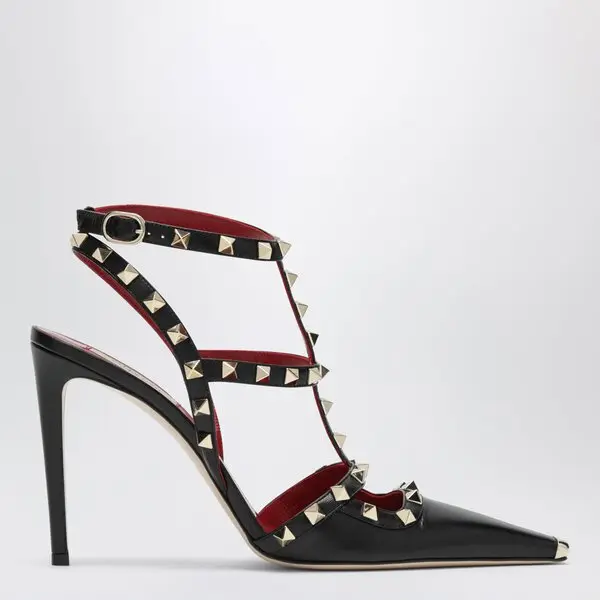 Valentino Garavani Rockstud Slingback Heels - Black