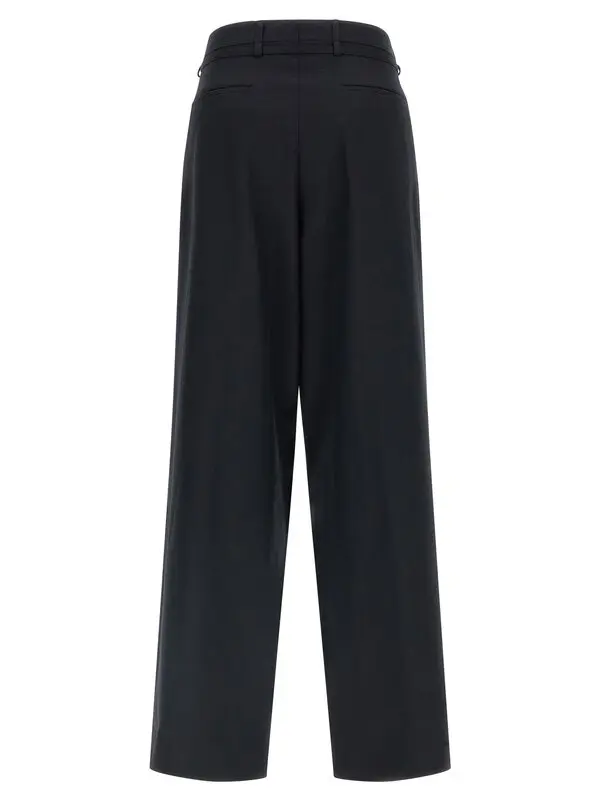 Dries Van Noten Peacha Wide Leg Trousers - Black