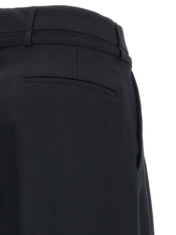 Dries Van Noten Peacha Wide Leg Trousers - Black
