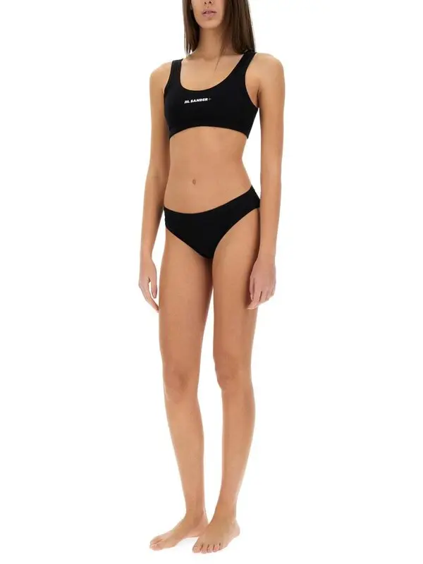 JIL SANDER Logo Bikini Top