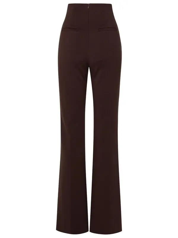 Sportmax Polyamide Trousers - Brown