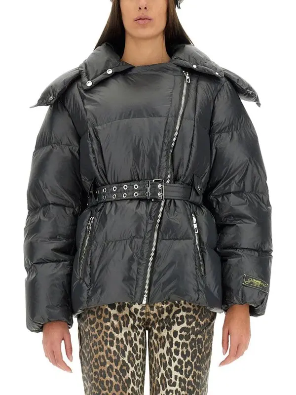 GANNI Nylon Jacket - Black