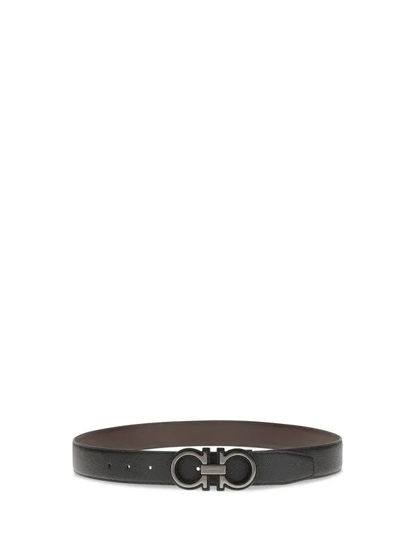 FERRAGAMO Reversible And Adjustable Gancini Belt