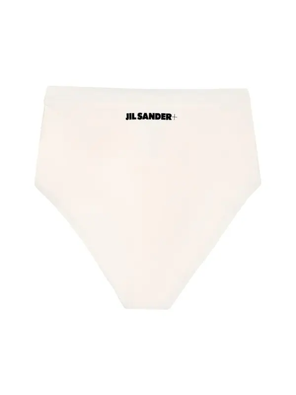 JIL SANDER Bikini Briefs With Logo - Cream