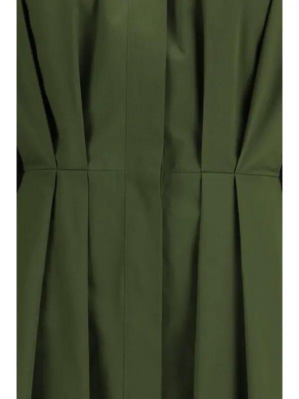 Givenchy Cotton Poplin Shirt Dress - Green