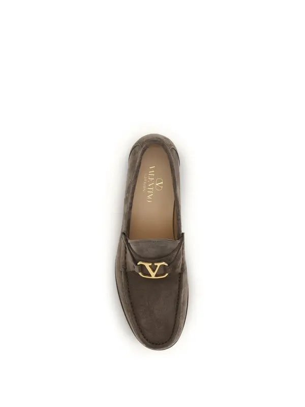 Valentino Garavani Vlogo Signature Loafers - Brown