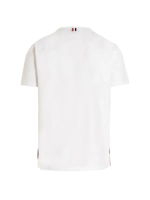 Thom Browne Logo Band Jersey T-shirt - White