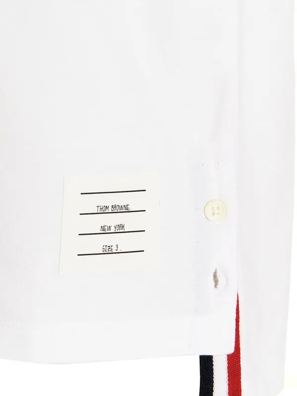 Thom Browne Logo Band Jersey T-shirt - White