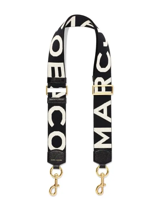 Marc Jacobs Logo Webbing Strap - Black