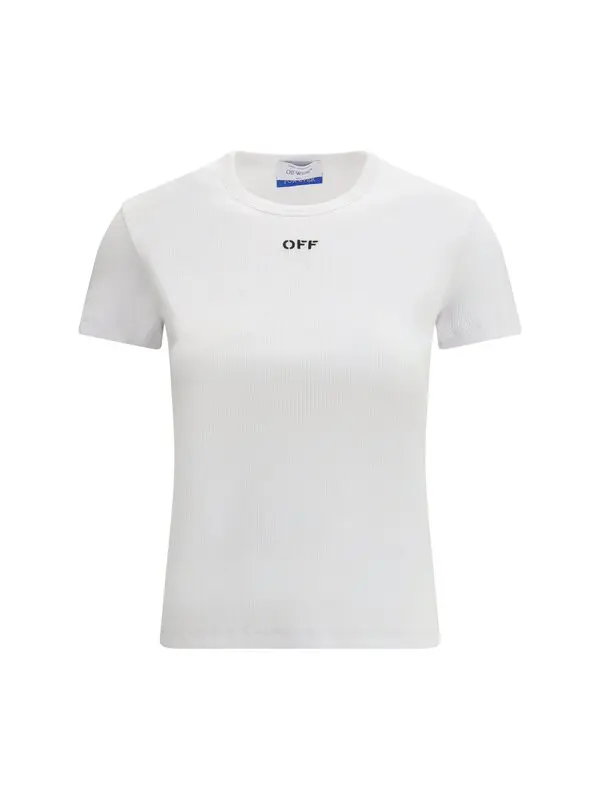 Off-White Off Stamp Rib Basic T-shirt