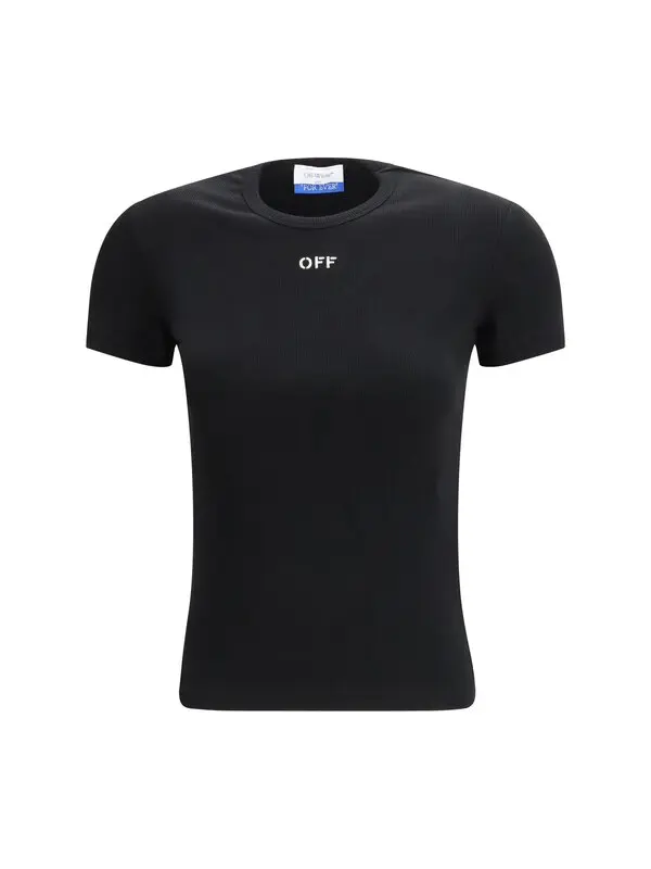 Off-White Off Stamp Rib Basic T-shirt - Black