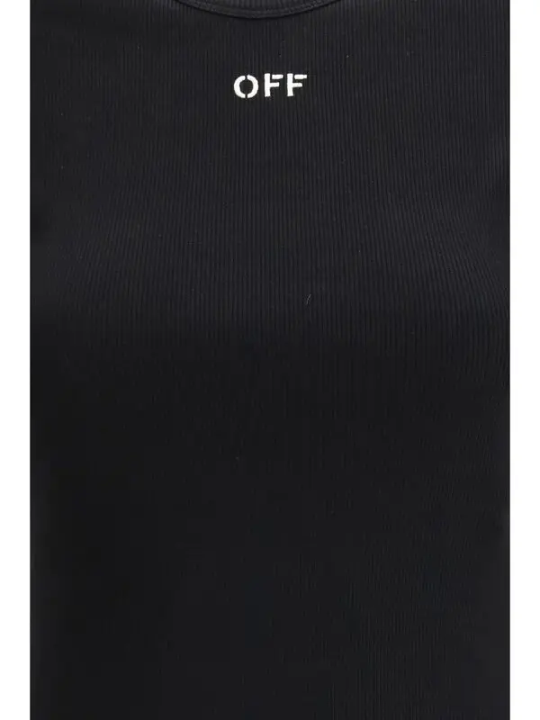 Off-White Off Stamp Rib Basic T-shirt - Black