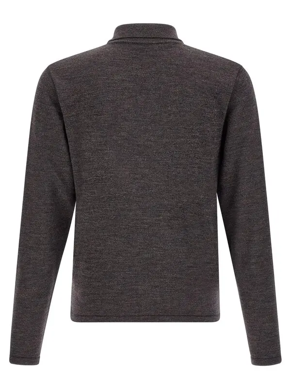 LEMAIRE Mouliné Wool Polo Shirt