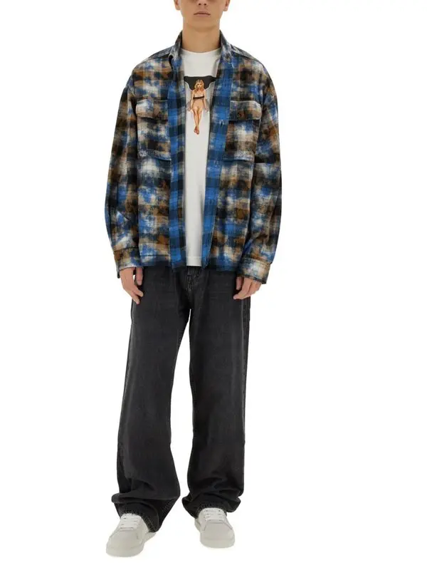Palm Angels Plaid Shirt - Multicolor