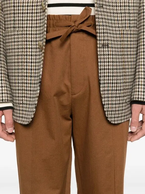 Valentino Garavani Cotton Straight Trousers - Multicolor