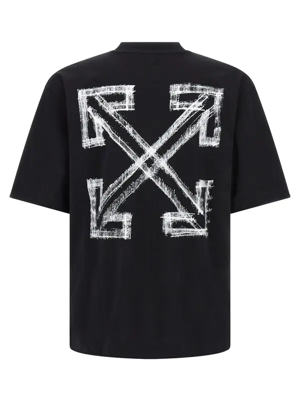Off-White Motion Arrow Skate' T-shirt - Black