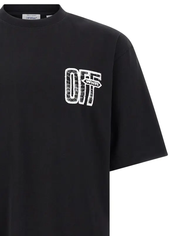 Off-White Motion Arrow Skate' T-shirt - Black