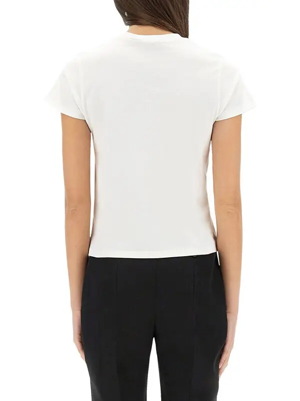 Alexander McQueen Skull Embroidered Cotton T-shirt