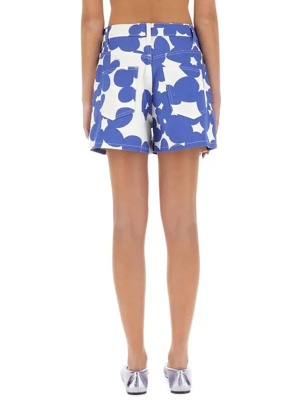 Marni Cotton Floral Shorts - Multicolor