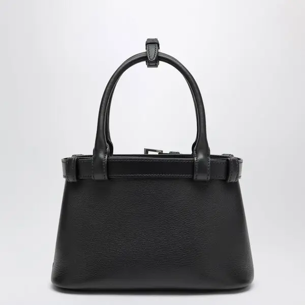 Prada Small Leather Handbag With Belt Detail - Black