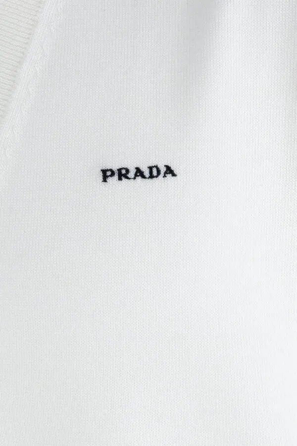 Prada V-neck Long Sleeve Knitwear